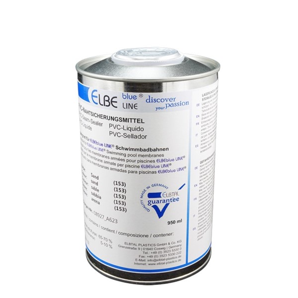 PM Piscine - Sigillante Elbe Blue Line PVC Liquido 950 ml - SABBIA